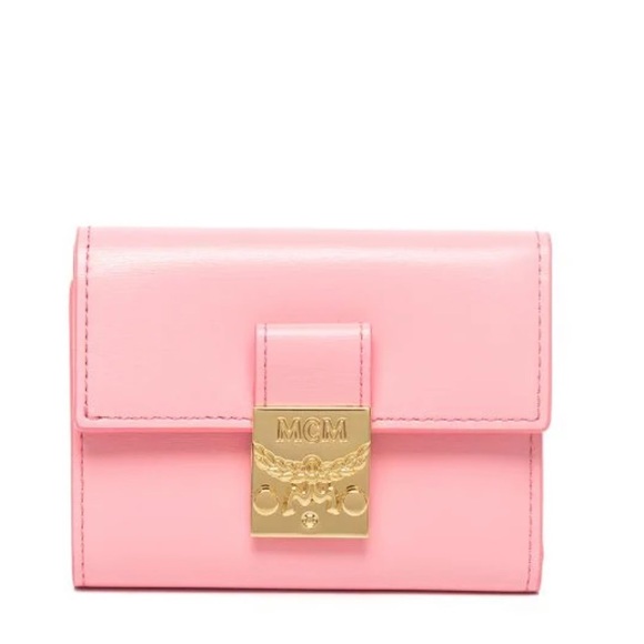 MCM | Bags | Mcm Tracy Trifold Wallet In Spanish Leather Pink Plumeria ...